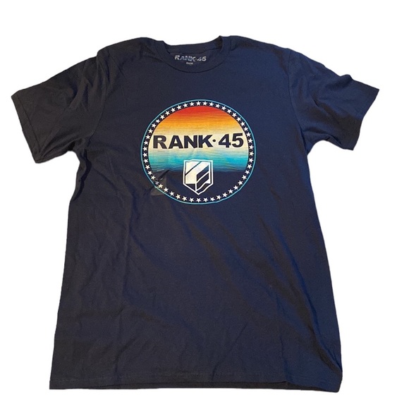 Rank 45 | Shirts | Rank 45 Mens Ombr Southwestern Circle Logo Tshirt ...